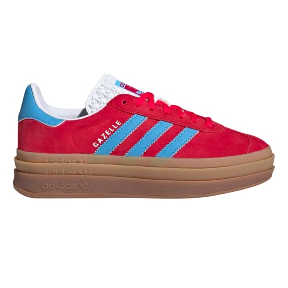 Shoes | Iso Red And Blue Adidas Bold Gazelle | Poshmark